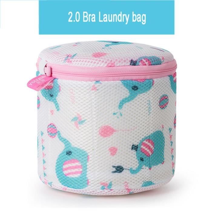 Soin du linge,Sac à linge cylindrique pour soutien-gorge, filet spécial ...