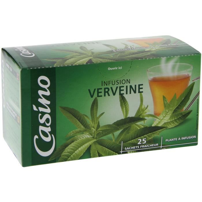 CASINO Infusion verveine - 25 sachets - 32,5 g - Cdiscount Au quotidien