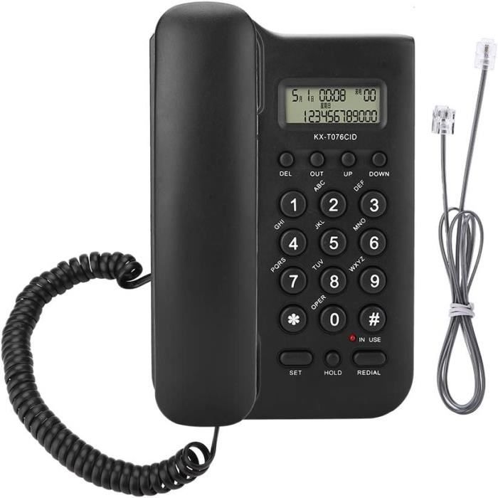 Téléphone Filaire Larges Touches Pour Les Séniors Système Double Dtmf ...