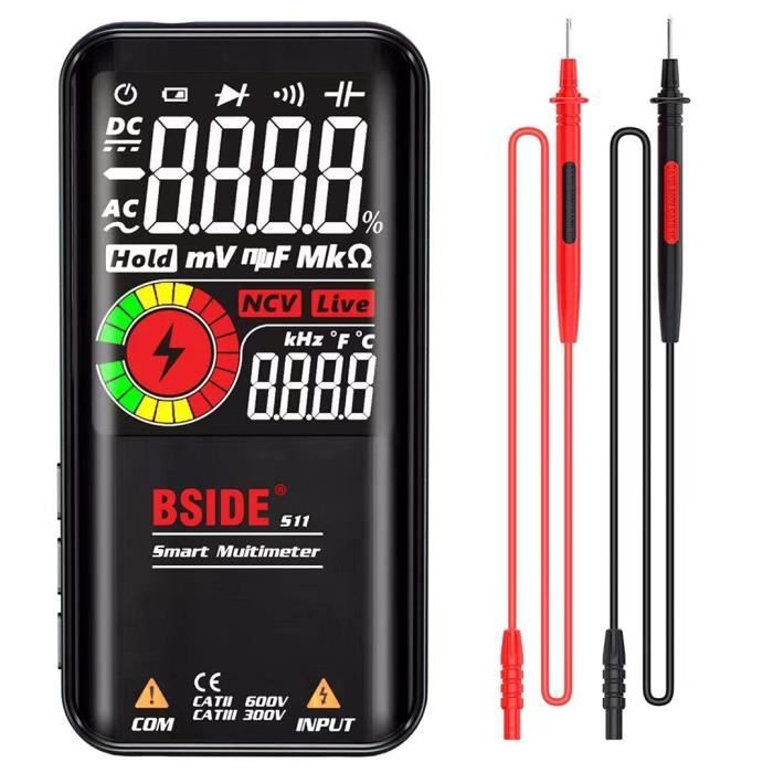 Multimètre Numérique Voltmètre Automatique Ac Dc Pancontrol Affichage ...