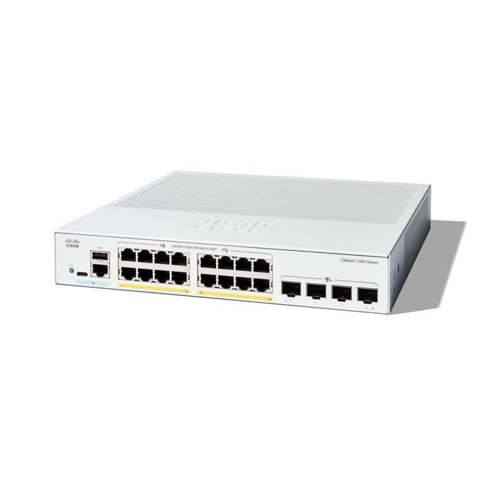 Switch - CISCO - Catalyst 1300 - 16 ports GE PoE - 4x10G SFP+ ...