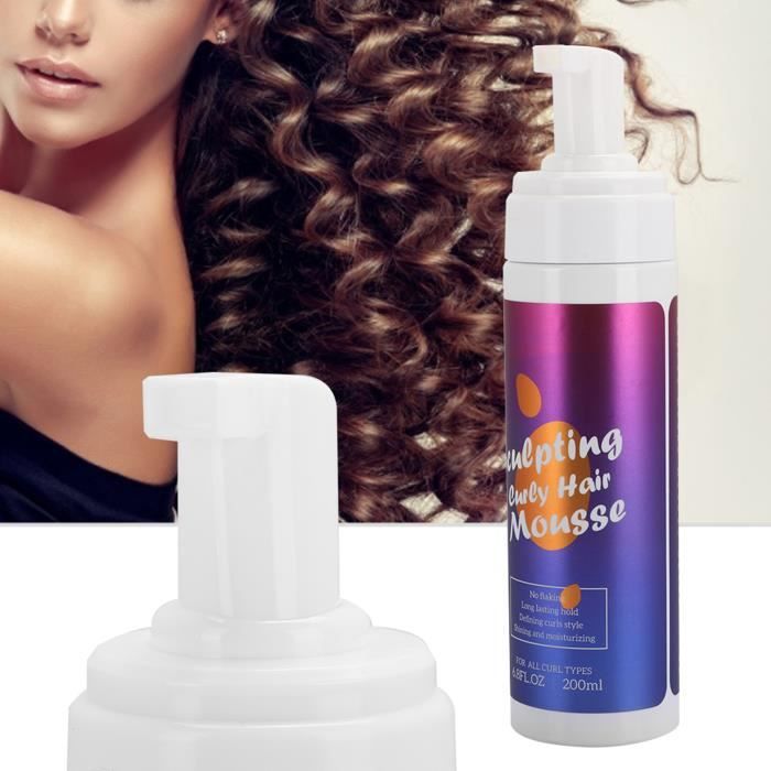 Drfeify Mousse coiffante 200 ml Mousse de Cheveux Bouclés Mousse de ...