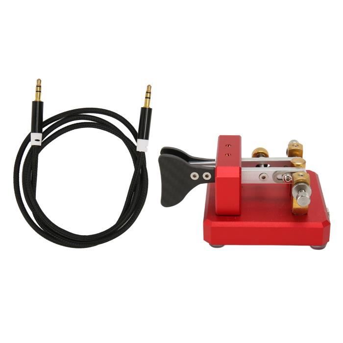 LAN Clé de code morse Morse Code Key Double Paddle Automatic Shortwave ...