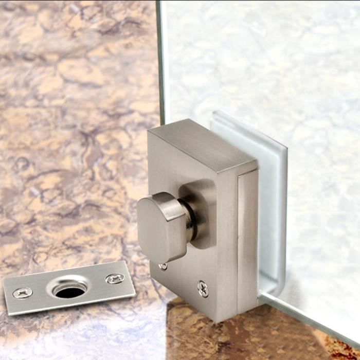 Serrure de porte en verre HURRISE - Bouton rotatif de verrou de verrou ...