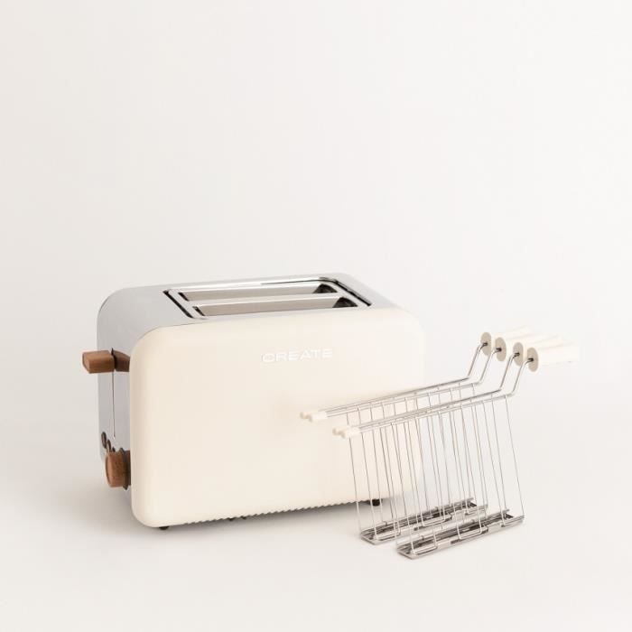 Grille-pain électrique - Create - TOAST RETRO Petit - Fentes XL - 6 ...