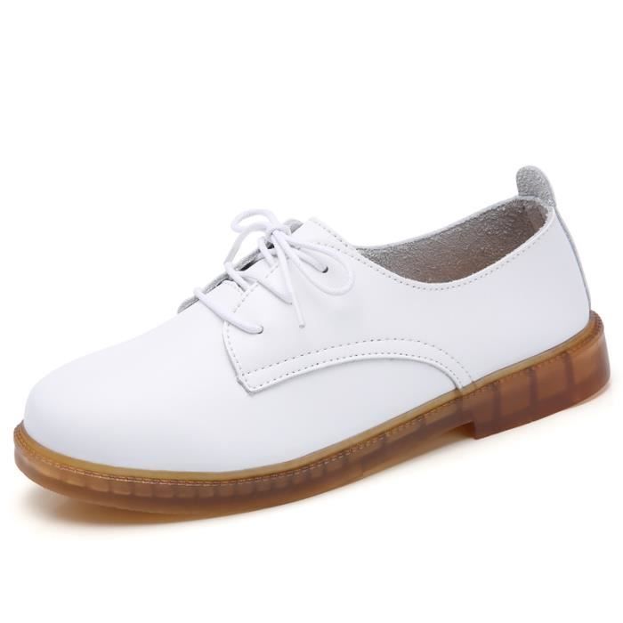 Chaussures Femme Chaussures cuir femme mode chaussures respirantes à ...