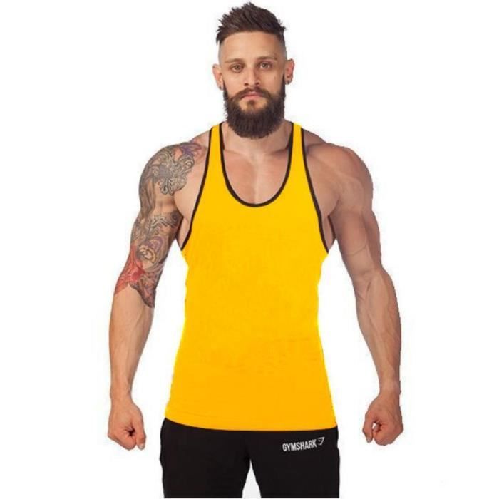 Debardeur Homme - Debardeur Homme Coton - Debardeur Sans Manches Col ...