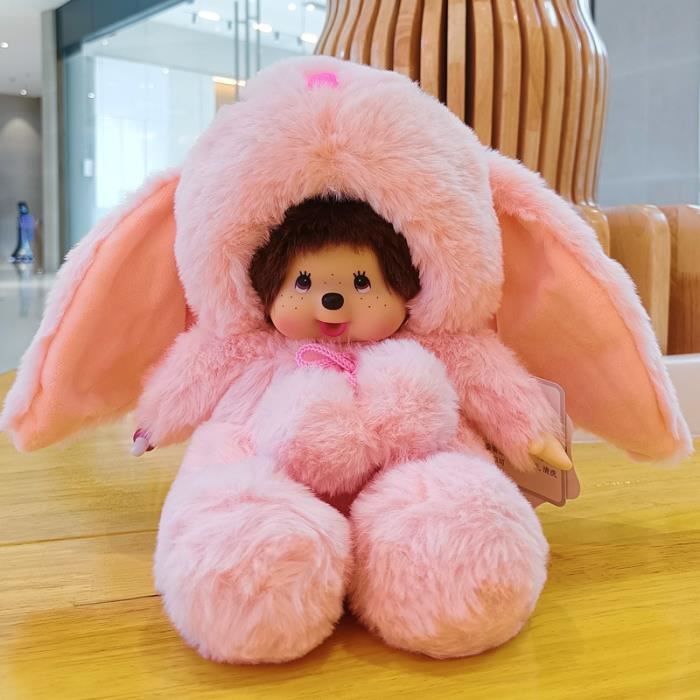 Rose Bonny Monchhichi - mignon 20cm Le lapin Bonny Peluche Poupée ...