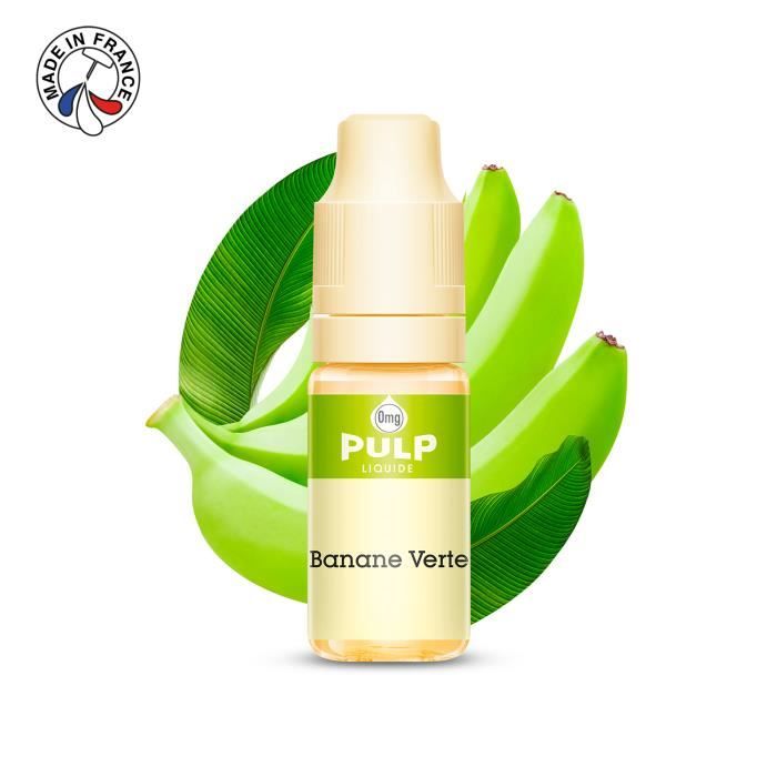 E-Liquide PULP BANANE VERTE - Goût : Banane verte – 06 mg nicotine – 70 ...