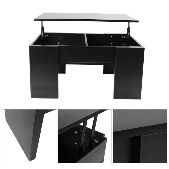 FOR Table basse relevable Table basse moderne avec espace de rangement Convient pour le salon,le ...