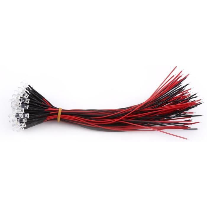 50Pcs 3-5-10Mm Diode Ampoule Led Câblé Diode Electroluminescente ...