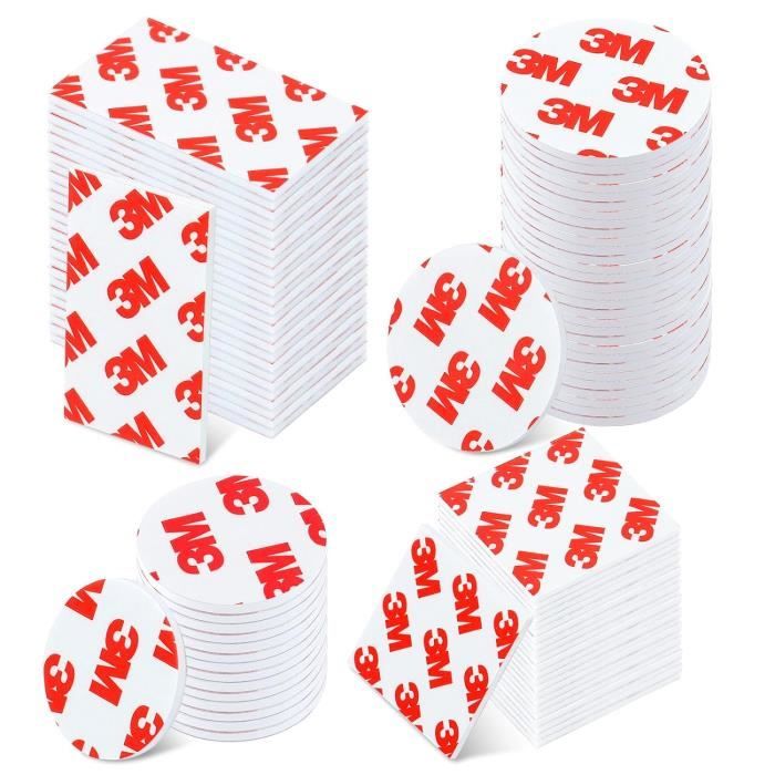 Double Face Extra Fort, 120 Pièces Adhésif Dace Puissant Imperméable ...