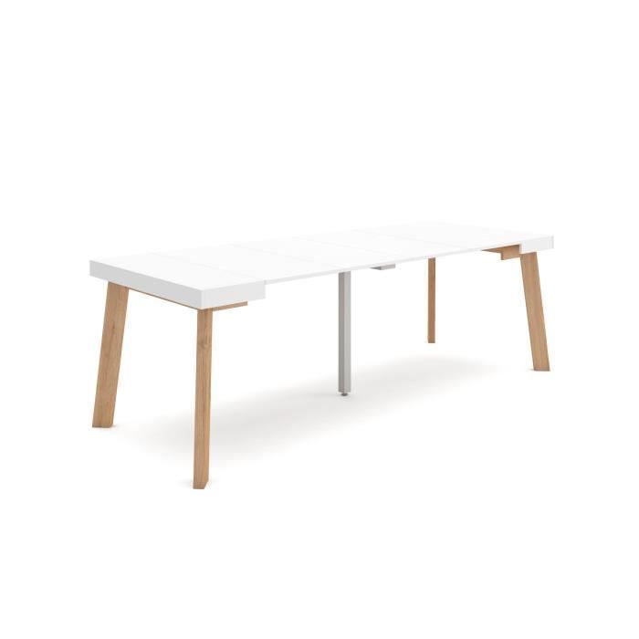 Table console extensible, 220, Pour 10 personnes, 222x90x72,6cm, Pieds ...
