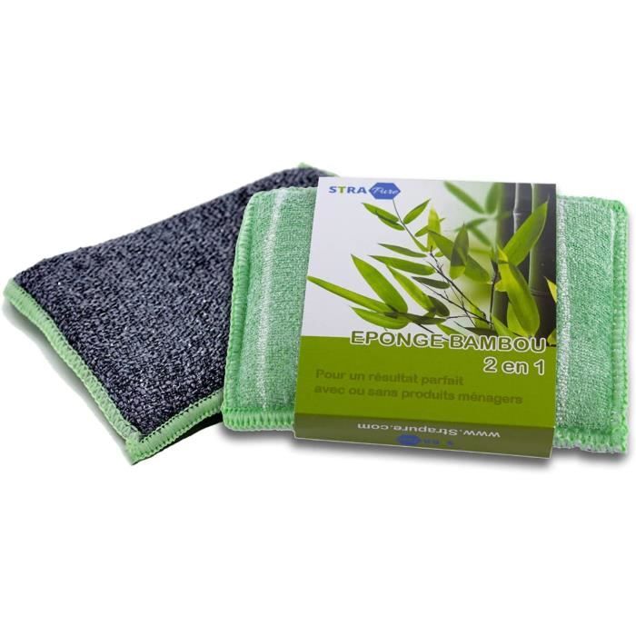 Éponge en Microfibre de Bambou - éponge Réutilisable et Durable, ne ...