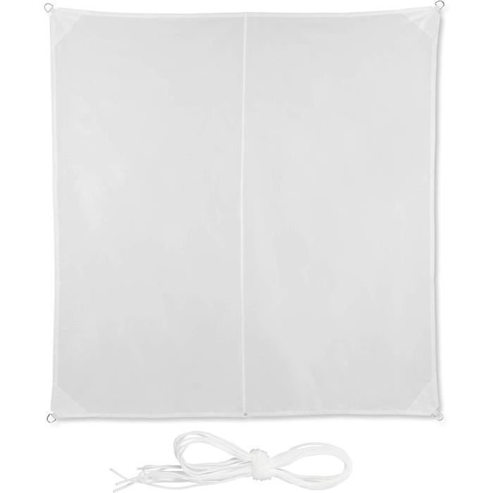 Voile d’ombrage carré diffuseur d’Ombre Protection Soleil Balcon Jardin ...