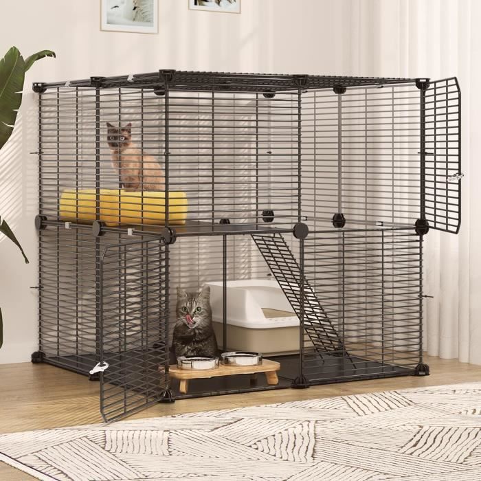 Cage Pour Chat Extérieur-Interieur, Enclos Pour Chat, Parc Pour Chat À ...