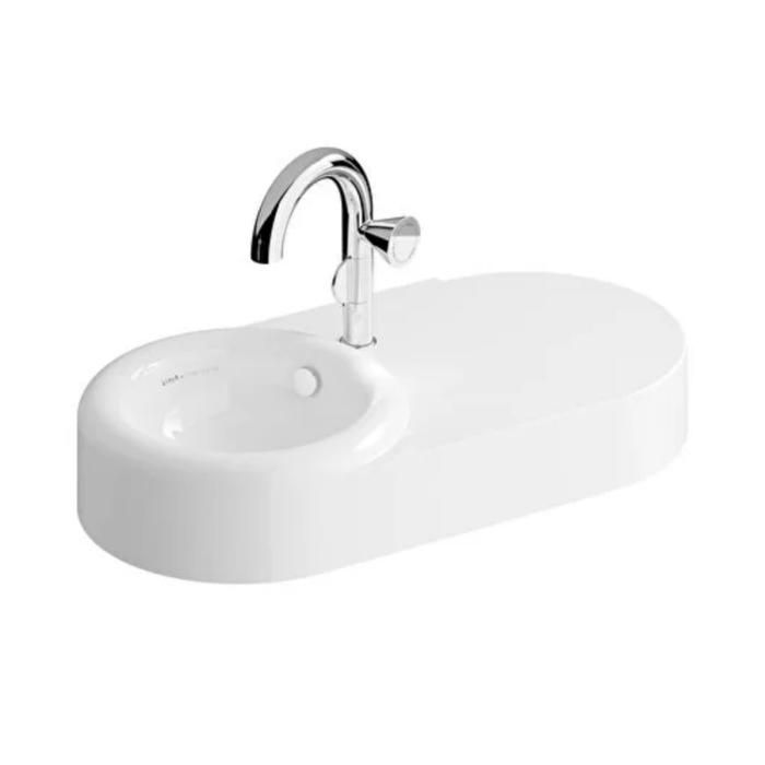 Lavabo VITRA Liquid 80 cm avec trou et avec trop-plein - Cdiscount ...