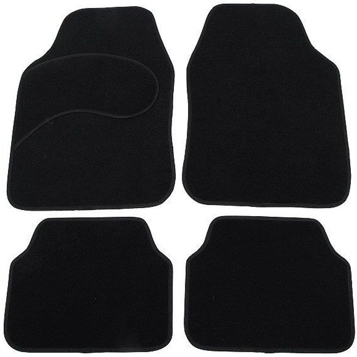 WOLTU Tapis de voiture universel lot de 4,Tapis Moquette,tapis de sol ...