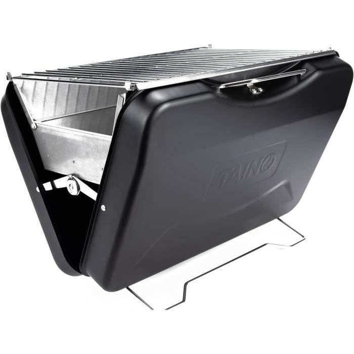 Barbecue au charbon de bois pour le camping ou le camping - Style rétro ...