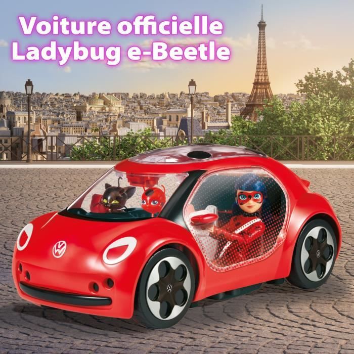 Voiture Miraculous Ladybug - Volkswagen e-Beetle de Ladybug - Bandai ...