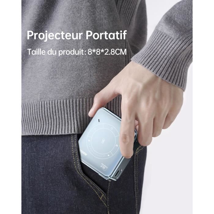 Mini Projecteur Portable,Pico Videoprojecteur Dlp Avec Wifi 5G Et ...
