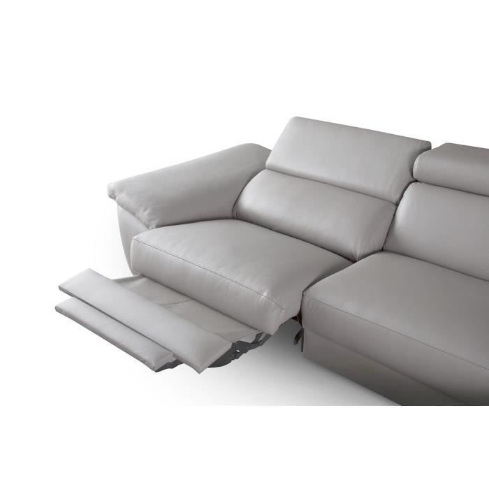Canapé d'angle relax en 100% tout cuir épais luxe italien - 1 relax ...