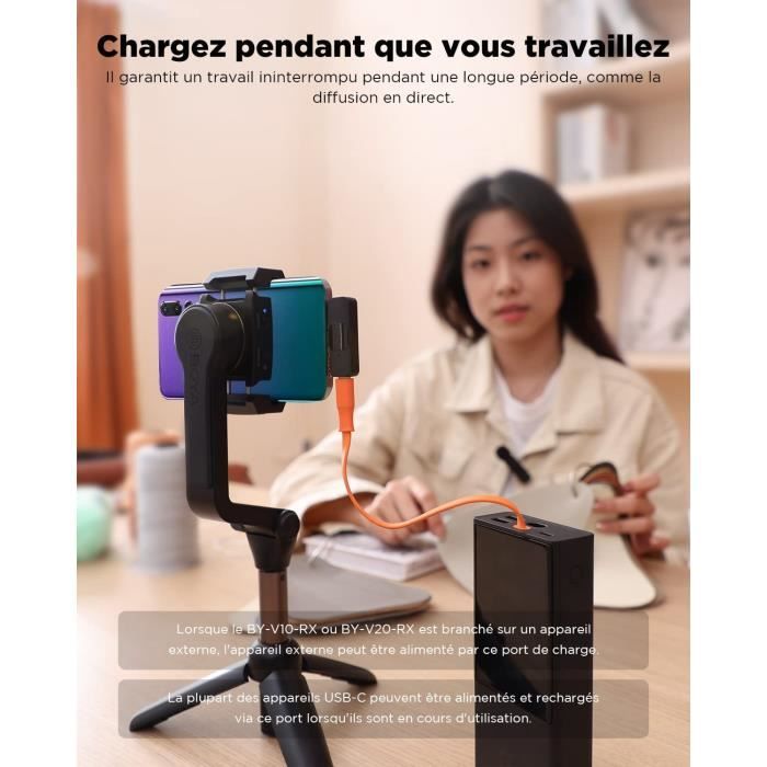 BOYA BY-V10 Micro cravate sans fil USB-C, mini micro Lpel pour ...