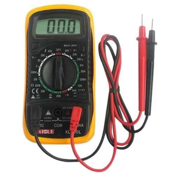 Multimètre numérique TRIXES - Voltmètre ampèremètre CA CC ohmmètre - 19 ...