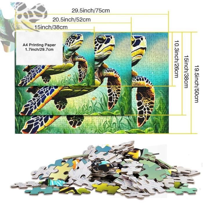 Animaux Marins Puzzles Pour Adolescents Adultes 300 Pieces Dessin Animé ...