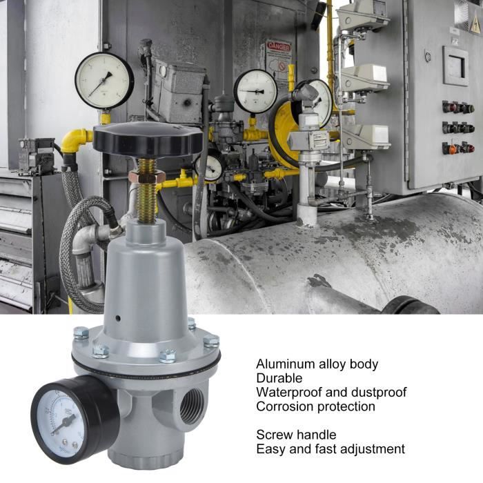 Vanne de régulation de pression d'air - GOTOTOP - Qt15 - 0.05-0.63Mpa - Alliage d'aluminium ...