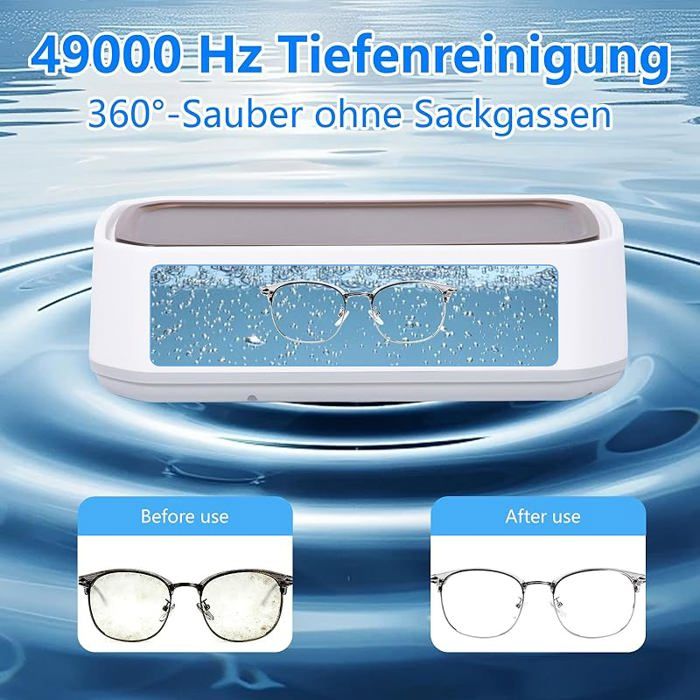 Neteur Ultrasons 650ml Netant lunettes 49KHz Neteur Ultrason Lunettes ...