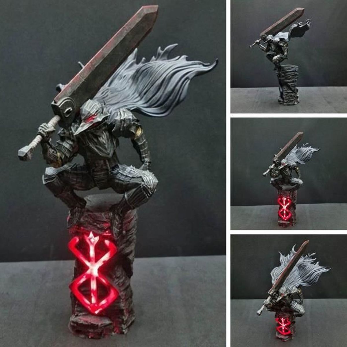 Figurine BERSERK GUTS Veilleuse figure statue épée anime manga lampe 17 ...