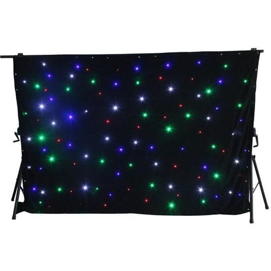 Rideau à LEDS DJ BeamZ SPW96 - 96 LED RGBW - 20 shows lumineux ...