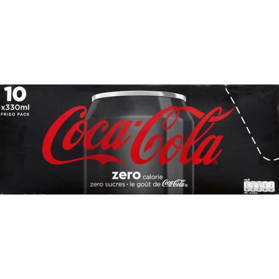 Coca Cola Zero frigo pack 10 x 33 cl - Cdiscount Au quotidien