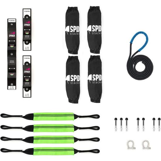 Slackline - Limics24 - Indoor Kit 1.0 Plaque Murale (1X Double ...