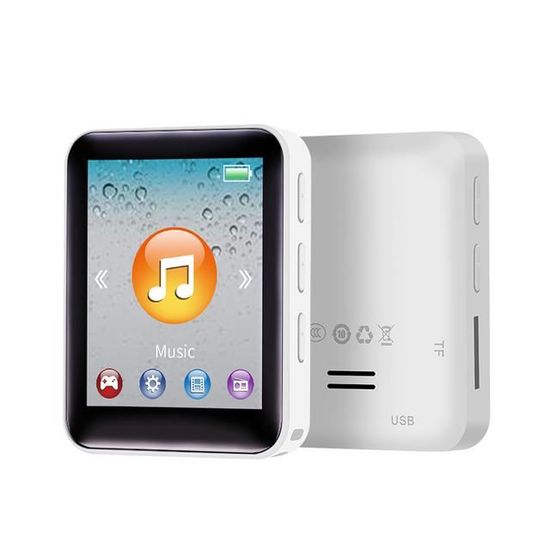 LECTEUR MP3,White Plastic button-8 GO--Lecteur De Musique Mp3 À Lecture ...