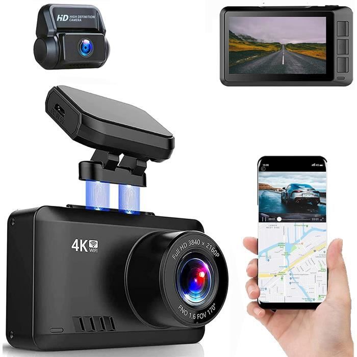 Caméra De Voiture Avant Double Dashcam 4K Et Arrière 1080P avec GPS ...