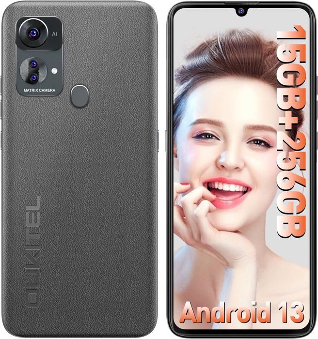 C33 Téléphone Portable 2024,15Go+256Go (2Tb Expansion),Ecran 6.8" Hd+ Android 13 Smartphone ...