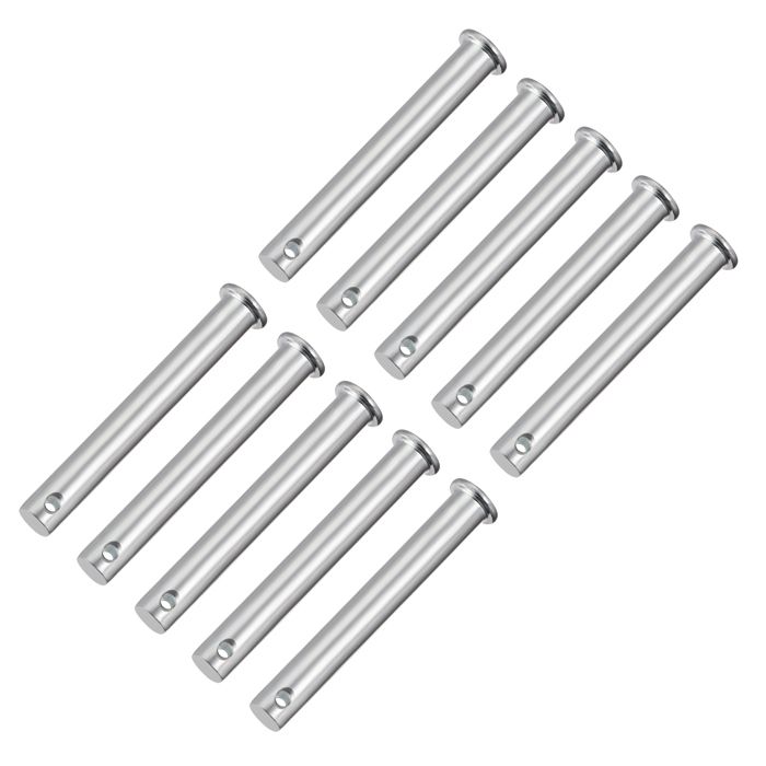 Goupille SOURCING MAP 10Pcs 10mmx70mm Goupilles trou unique Acier ...