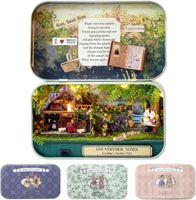 Meubles de maison de poupée Box Theatre miniatures, kit de maison de ...