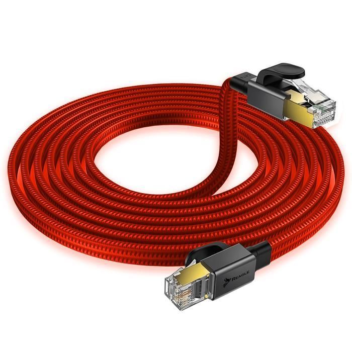 Reagle Network Cable 1.5M LAN ETHERNET RJ45 Cat8 40Gbps 2000Mhz Cable ...