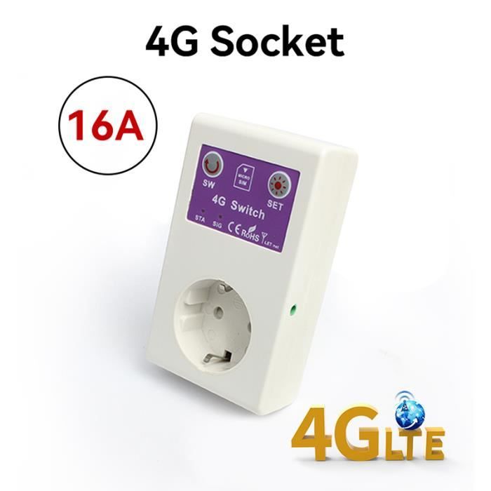 No sensor -Prise de courant intelligente SC1-WLTE-4G avec alarme de ...
