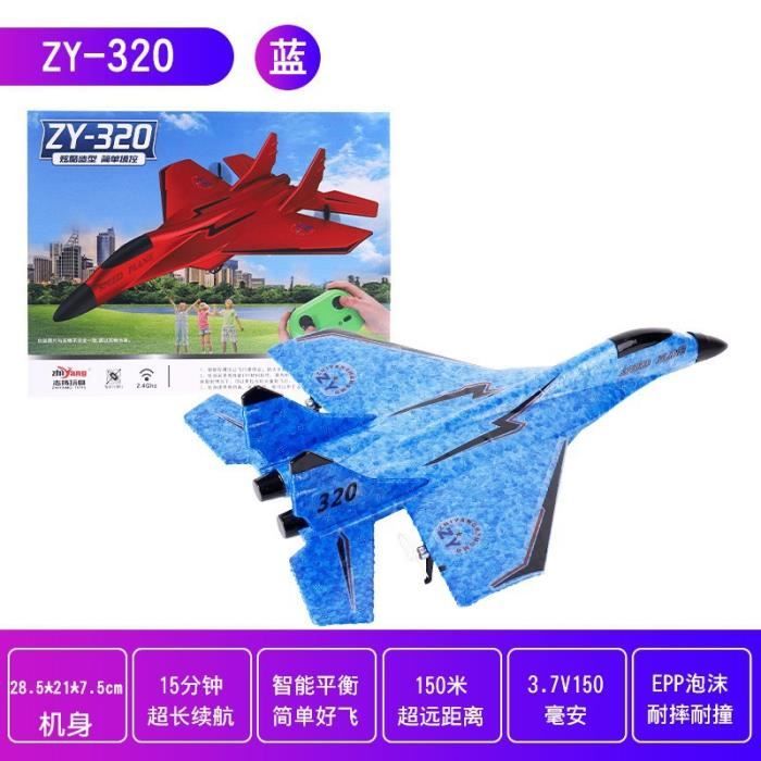 Couleur ZY320 BLEU Avion RC Su 57 radiocommandé avec lumière pour ...