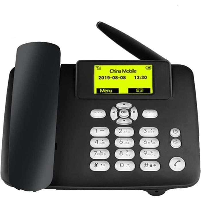Téléphone sans Fil Beamio Téléphone sans Fil en Anglais avec Carte SIM ...