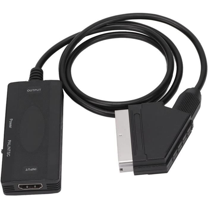 Adaptateur AV, câble convertisseur SCART Mini Lecteur PAL Gratuit 720P ...