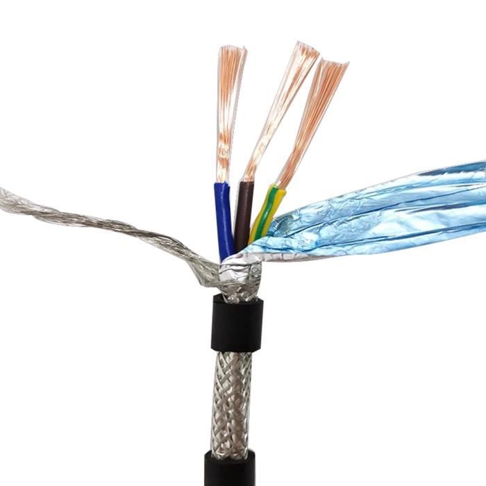 5 meters RVVP4 0.3mm2 -Fil blindé RVVP 4 cœurs 0.15 0.2 0.3 0.5 0.75 carré 5M-10M, câble de ...