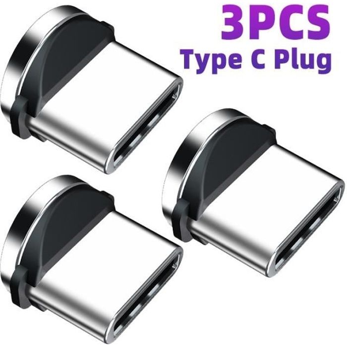 Câble magnétique adaptateur 2 broches chargeur magnétique prise Micro ...