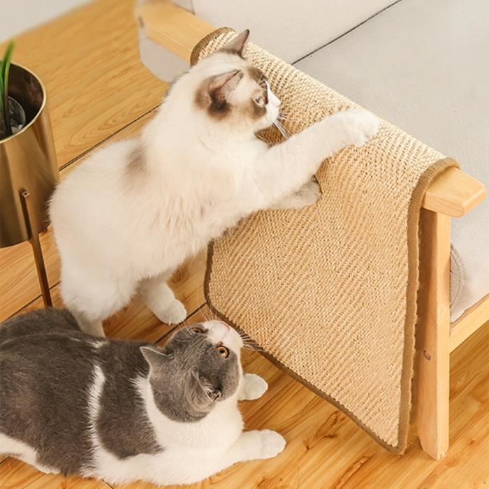 Griffoir - Naturel - Sisal - 30x40cm - Pour chat - Protection des ...