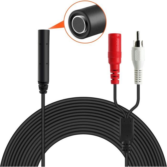 Microphone Haute Sensibilité Pour Caméra De Vidéosurveillance-Ip-Dvr ...