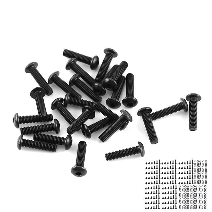 LIU-7708726062052-Vis à douille hexagonale Assortiment de boulons et de rondelles d'écrous ...